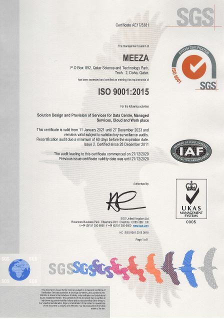Certifications – MEEZA